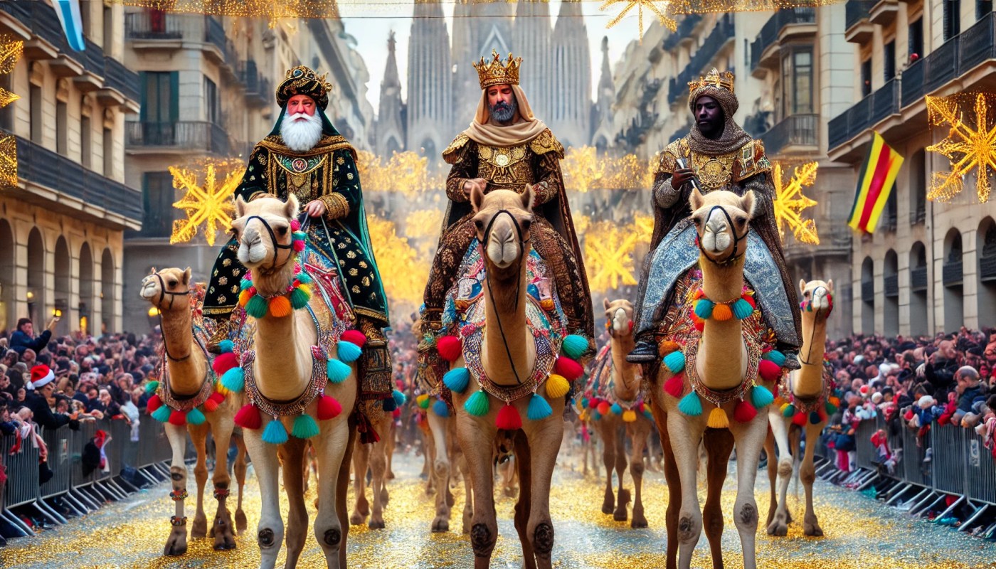 Three Kings Parade in Barcelona | Eco Tuk Tuk